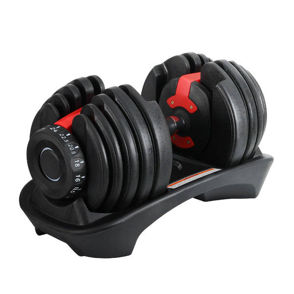Everfit 24kg Dumbbells Adjustable Dumbbell Weight Plates Home Gym – MC ...