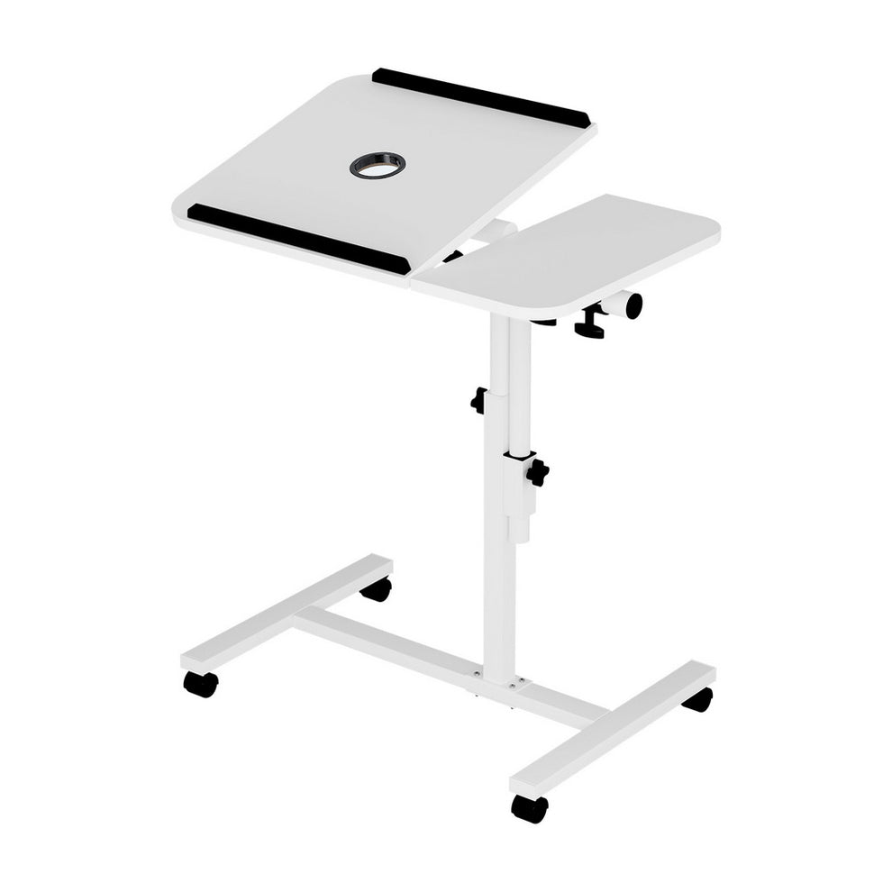 Artiss Laptop Desk Table Fan Cooling White 60CM – MC Lifestyle